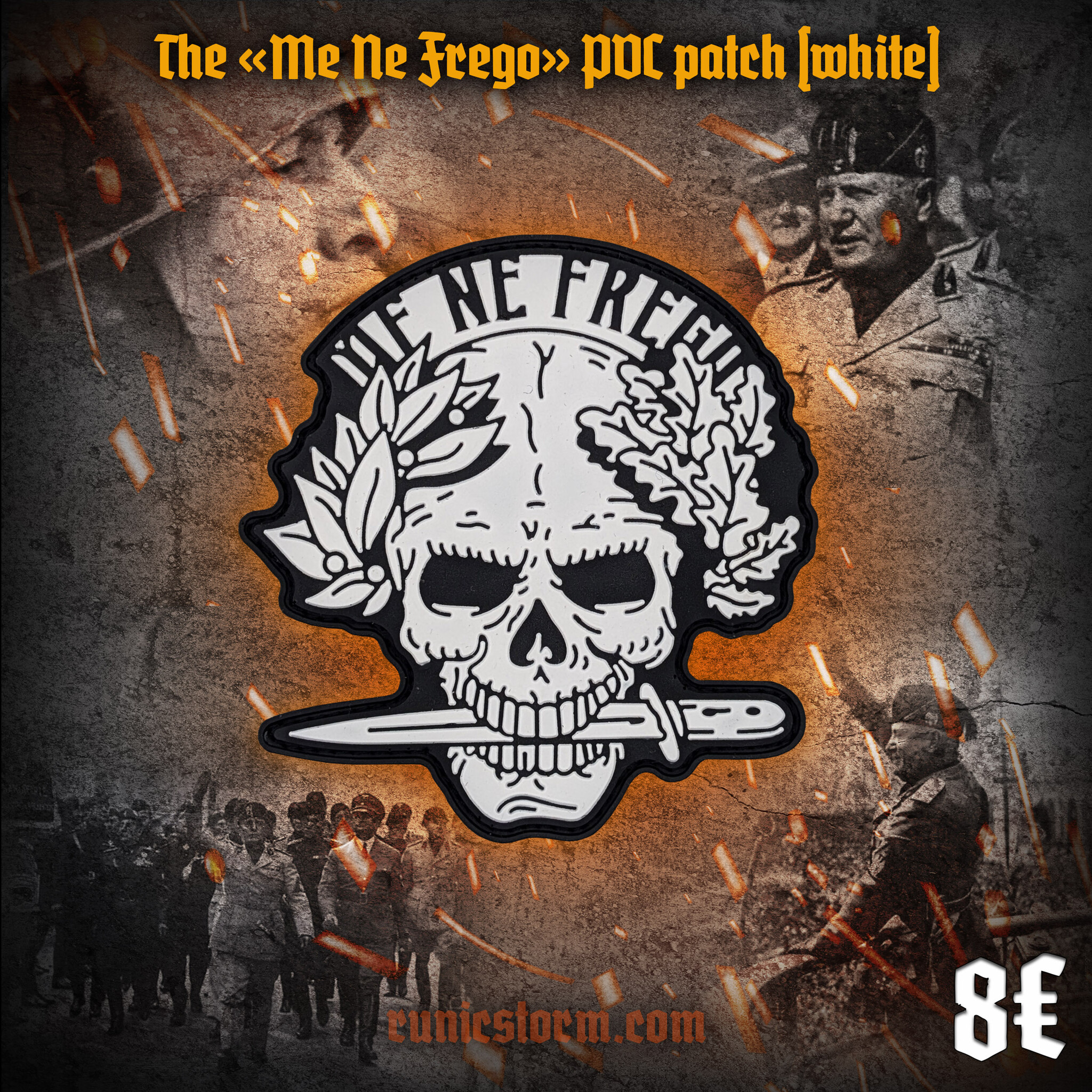 Patches | The «Me ne frego» PVC patch | Runic Storm