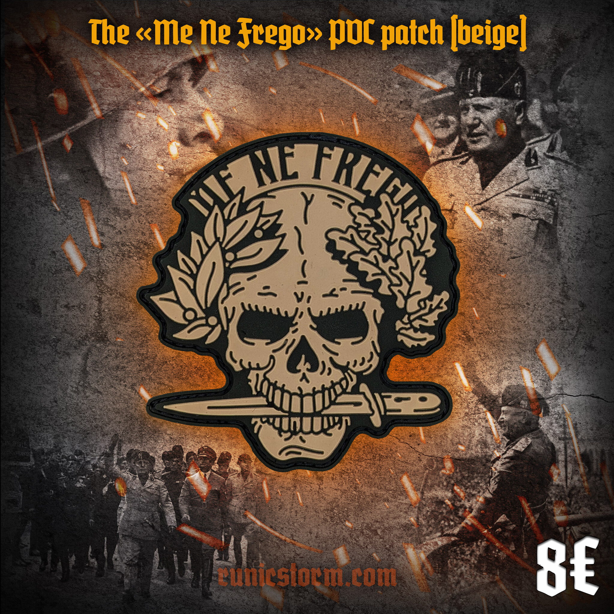 Patches | The «Me ne frego» PVC patch | Runic Storm