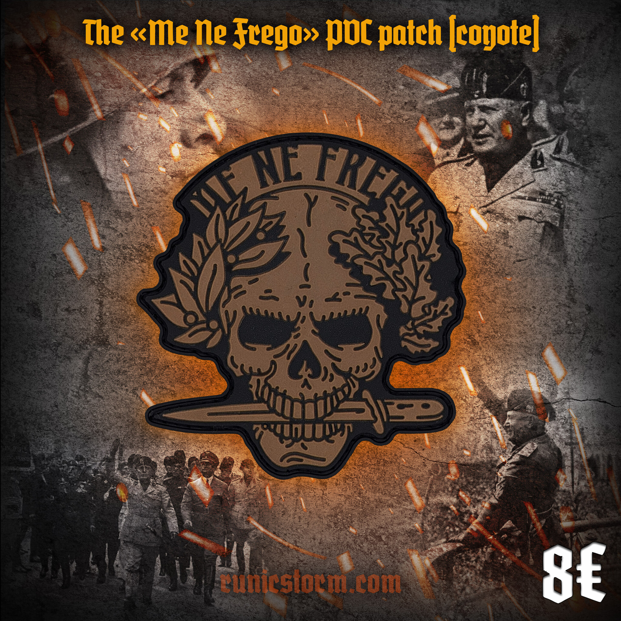 Patches | The «Me ne frego» PVC patch | Runic Storm