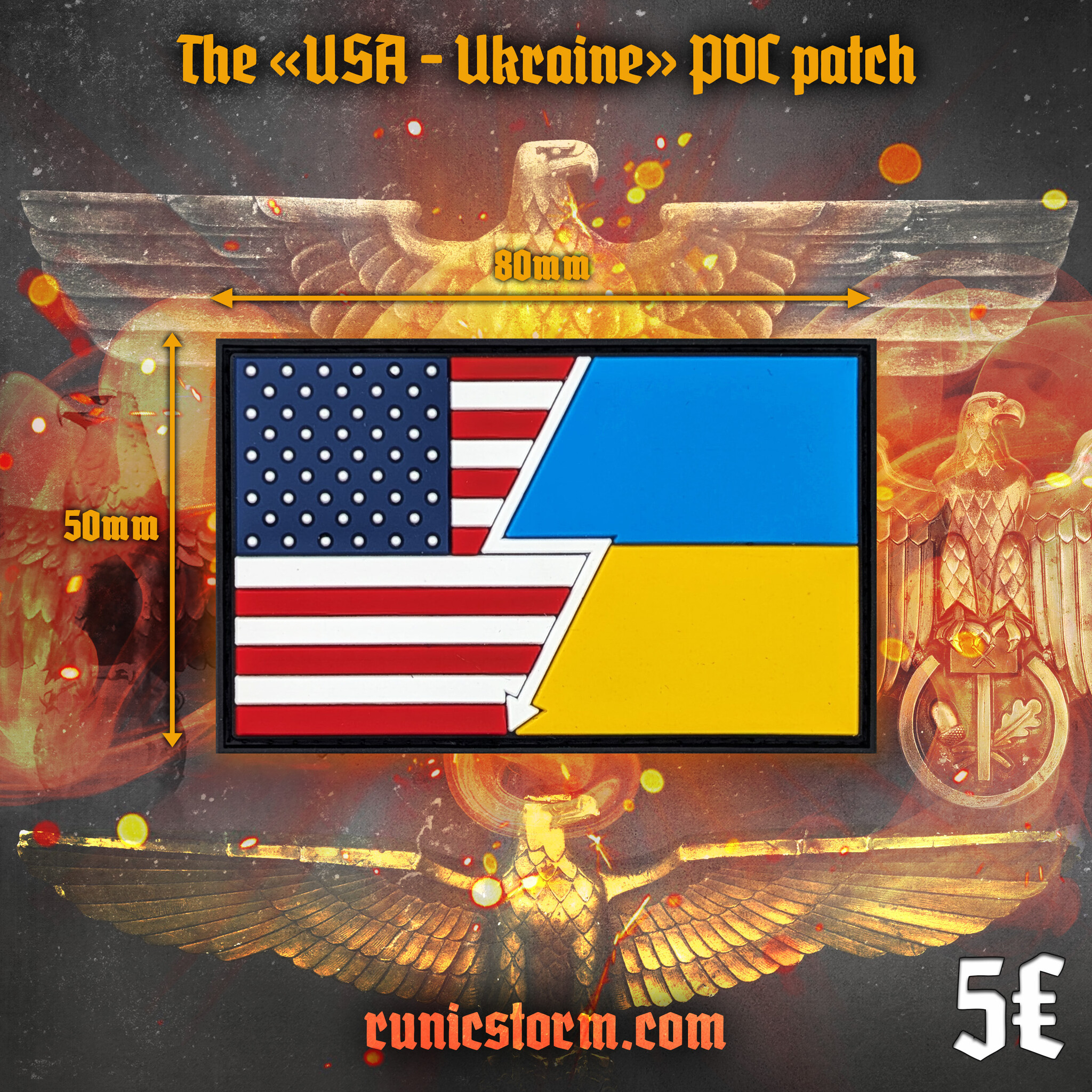 Patches | The «Ukrainian brothers in arms» PVC patches | Runic Storm