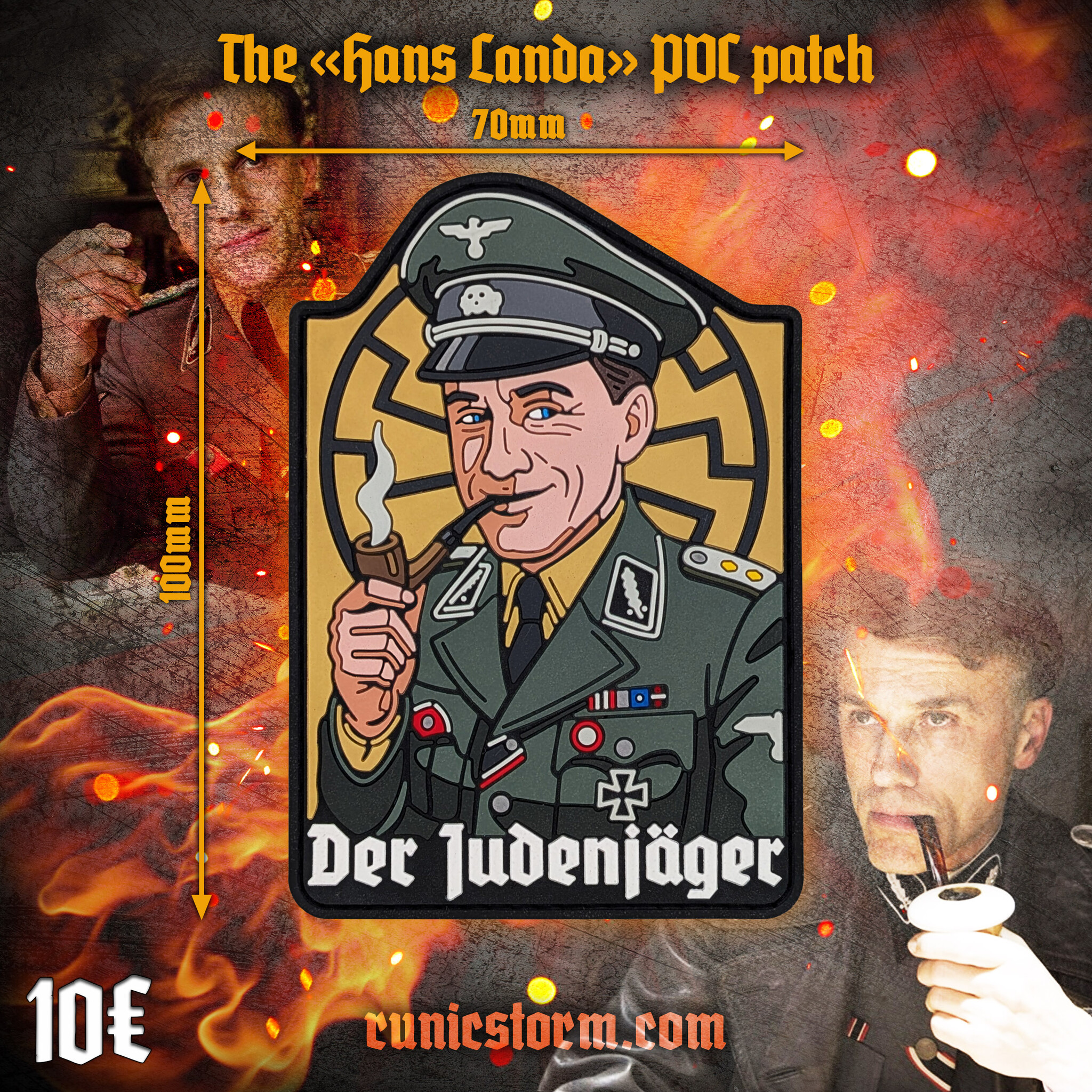 Patches | The «Hans Landa» PVC patch | Runic Storm