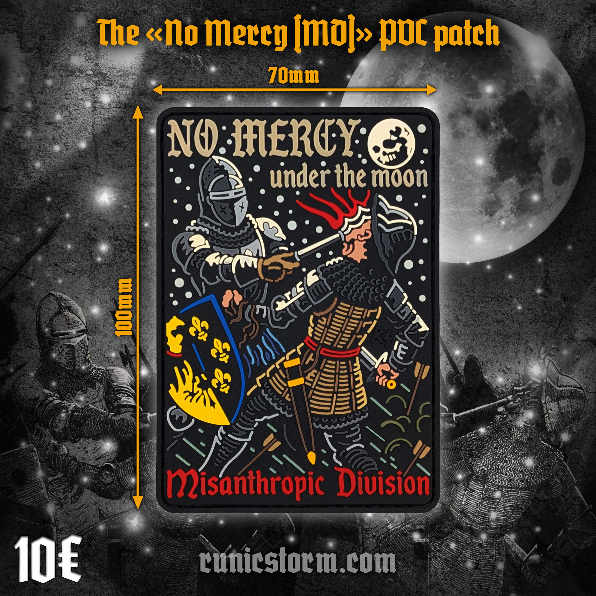 Patches | The «No Mercy (MD)» PVC patch | Runic Storm