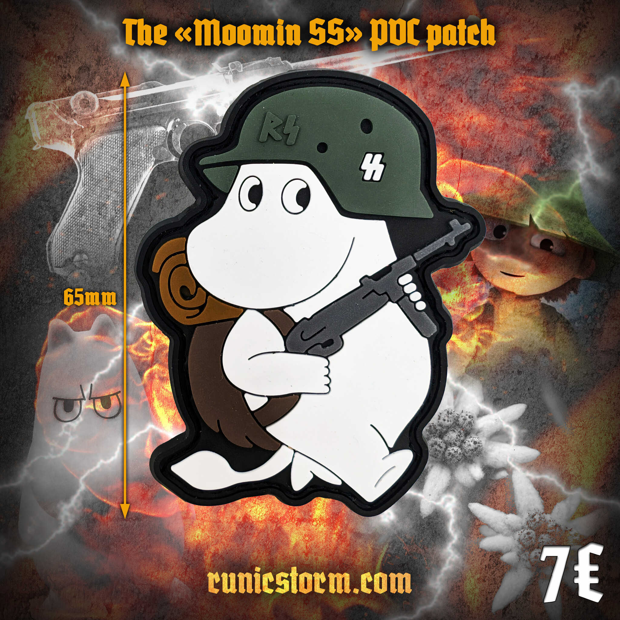 Patches | The «White Moomin PVC patch collection | Runic Storm