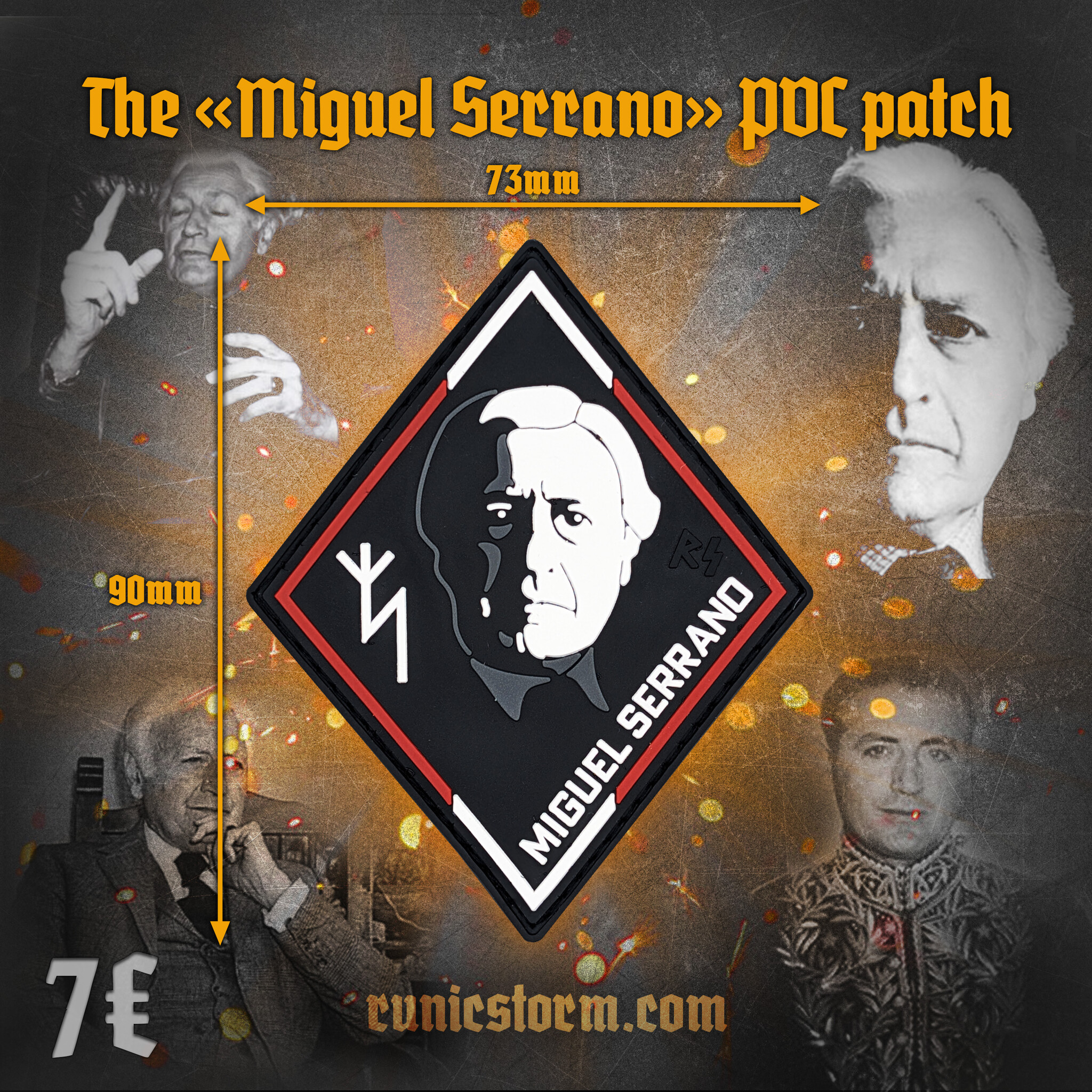 Patches | The «Famous people» PVC patch series | Runic Storm